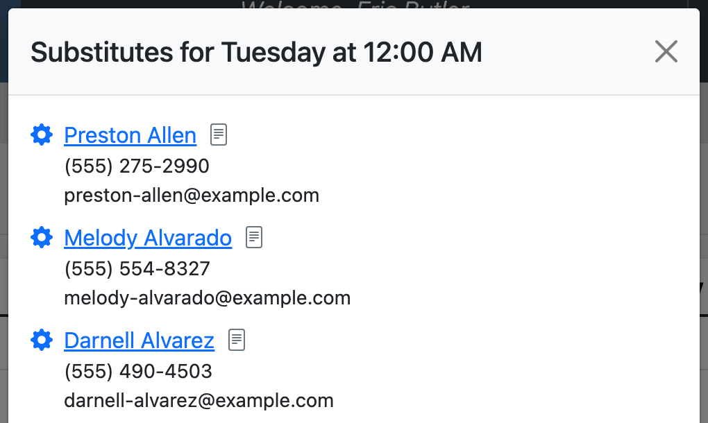 Substitute Availability on Your Weekly Schedule · We Adore Him